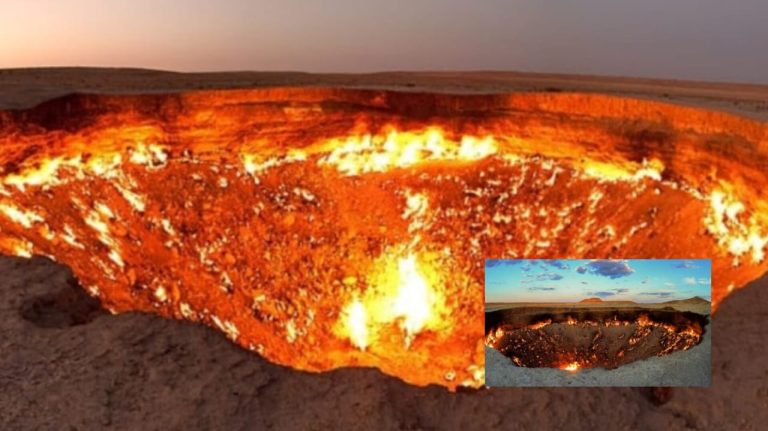 Door Of Hell s A Burning Natural Fas Field Collapsed Cavern